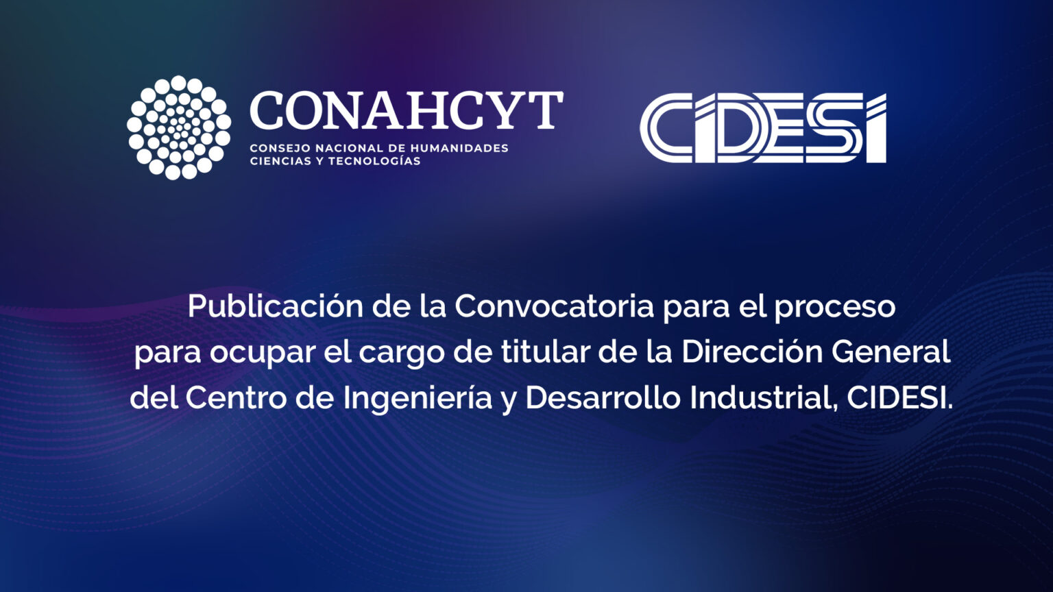 Convocatoria 2024 del proceso para ocupar el cargo de Titular de la ...