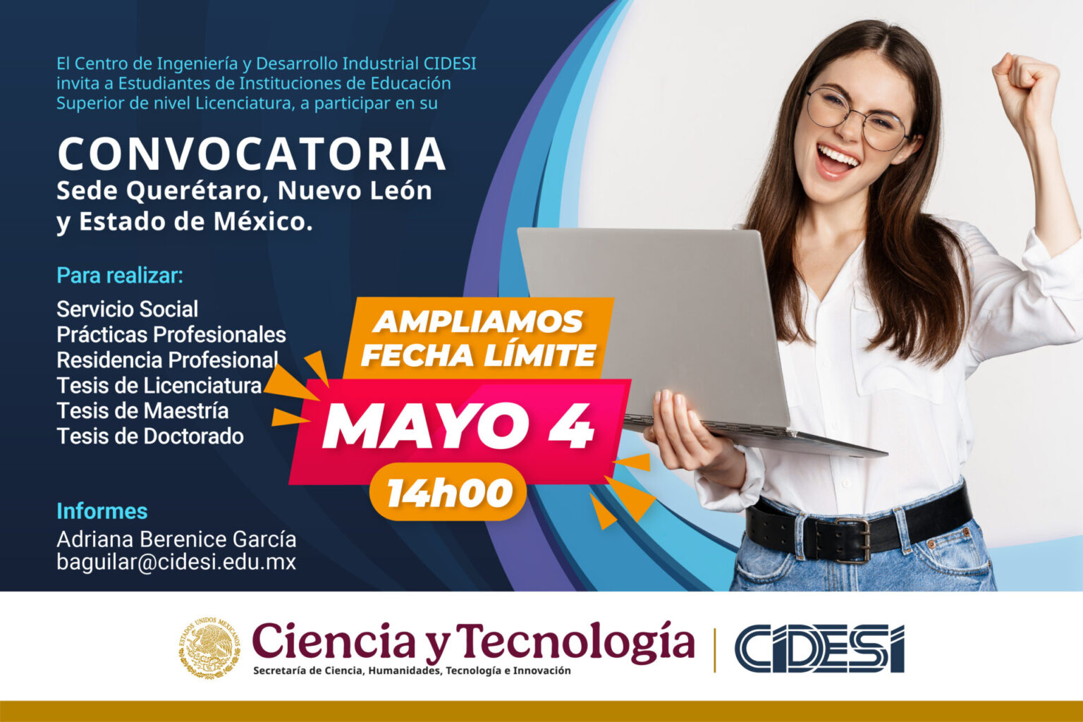 CONVOCATORIA ABIERTA PARA PRÁCTICAS. Se amplia el plazo al 04 de mayo ...