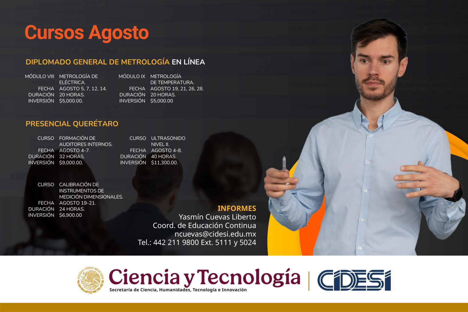 📚 Cursos Agosto – CIDESI 2025 - CIDESI