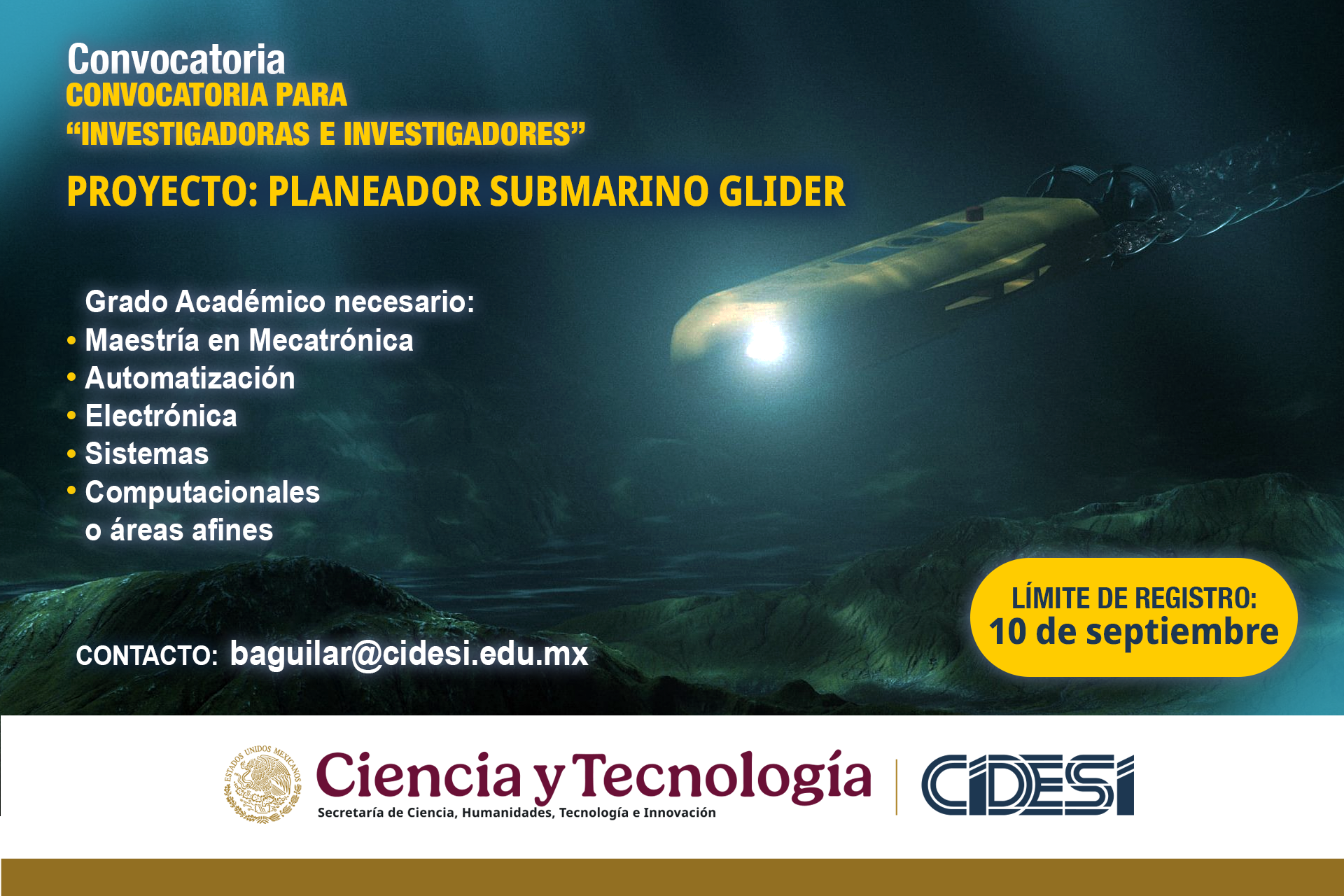 Convocatoria para Investigadoras e Investigadores en Proyectos ...